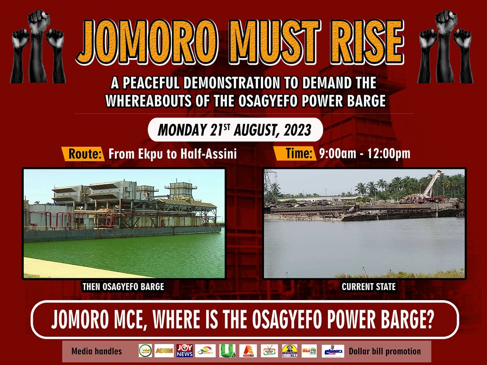 Nzema residents to demonstrate against disappearance of Osagyefo Power ...