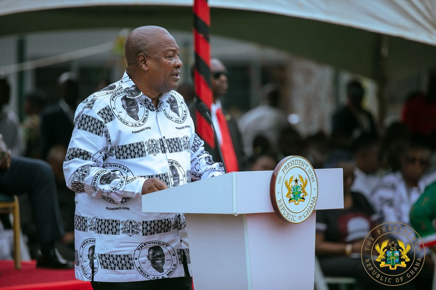 President Mahama eulogizes the late Professor John Evans Atta Mills ...