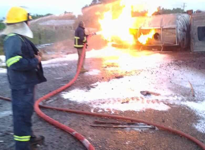 Petrol tanker and cargo completely destroyed in Asutuare junction fire ...